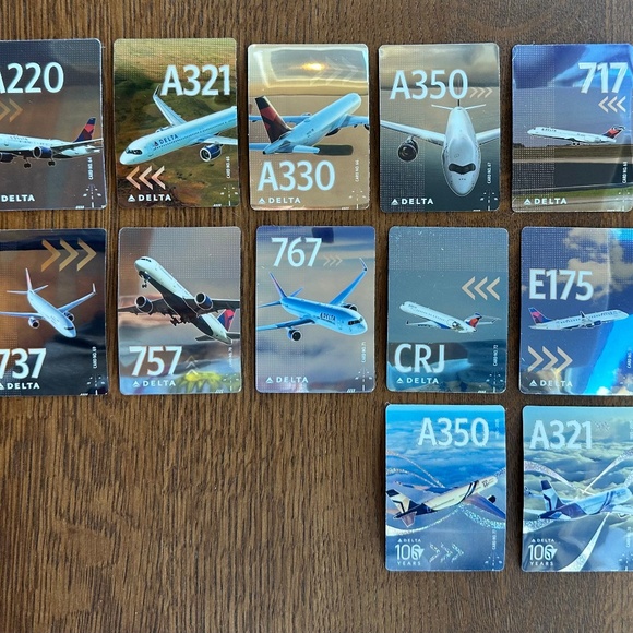 Delta | Other | Set Of 2 Delta Air Lines Trading Cards 225 Series ...
